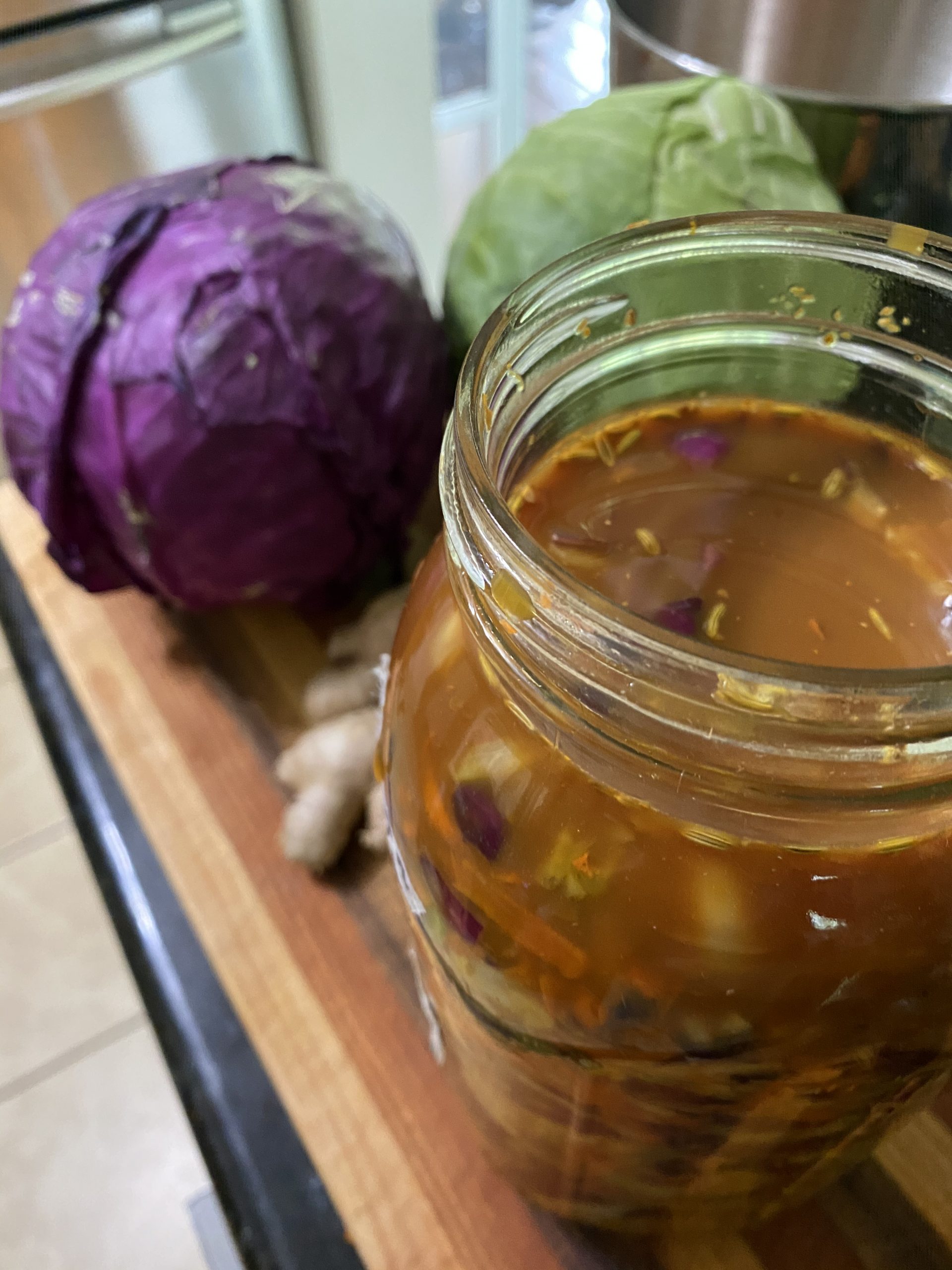 Fermentation Station at our house - Forage and Salvage